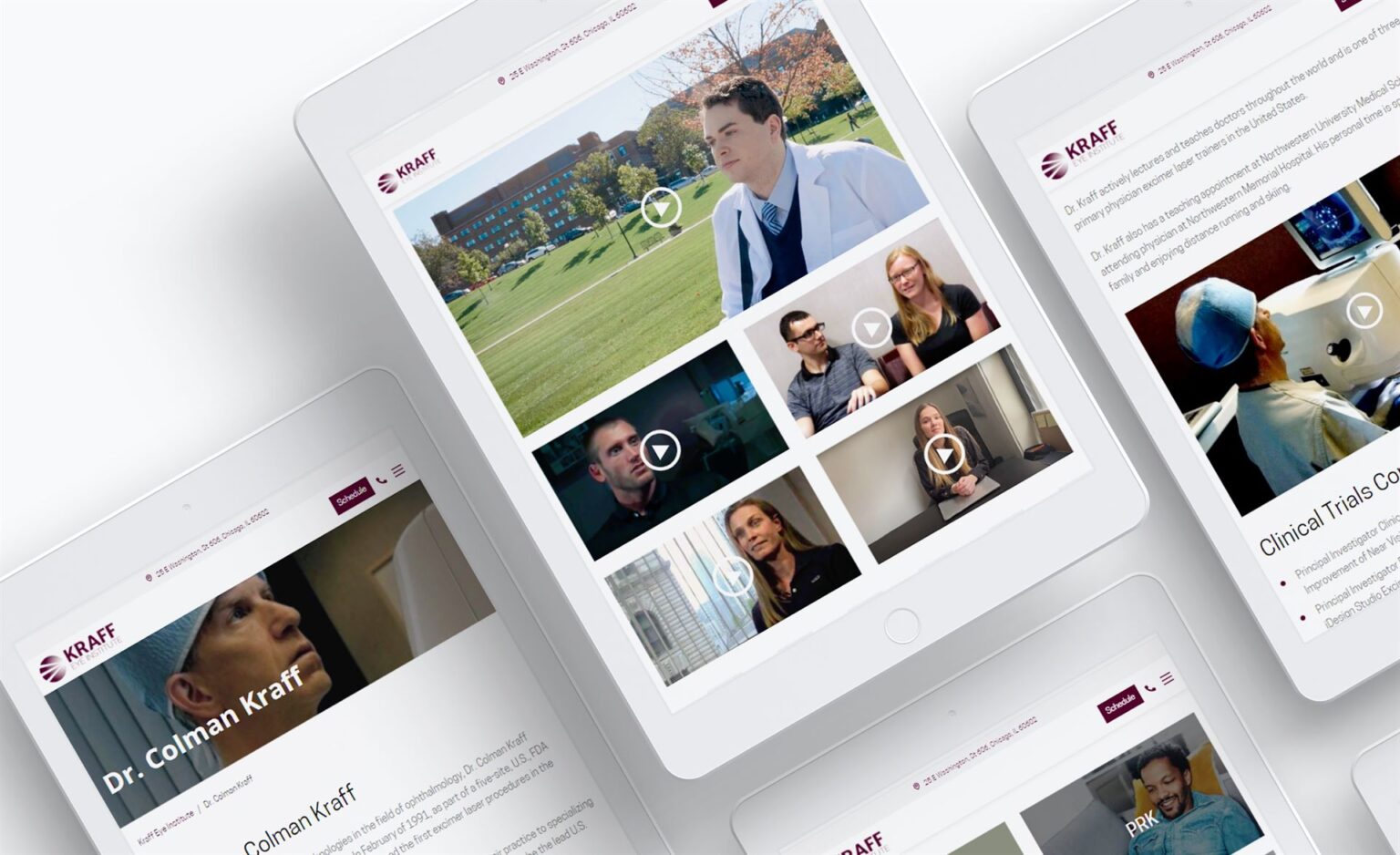 Kraff Eye Institute Website Design Done by Comrade Digital Marketing ...